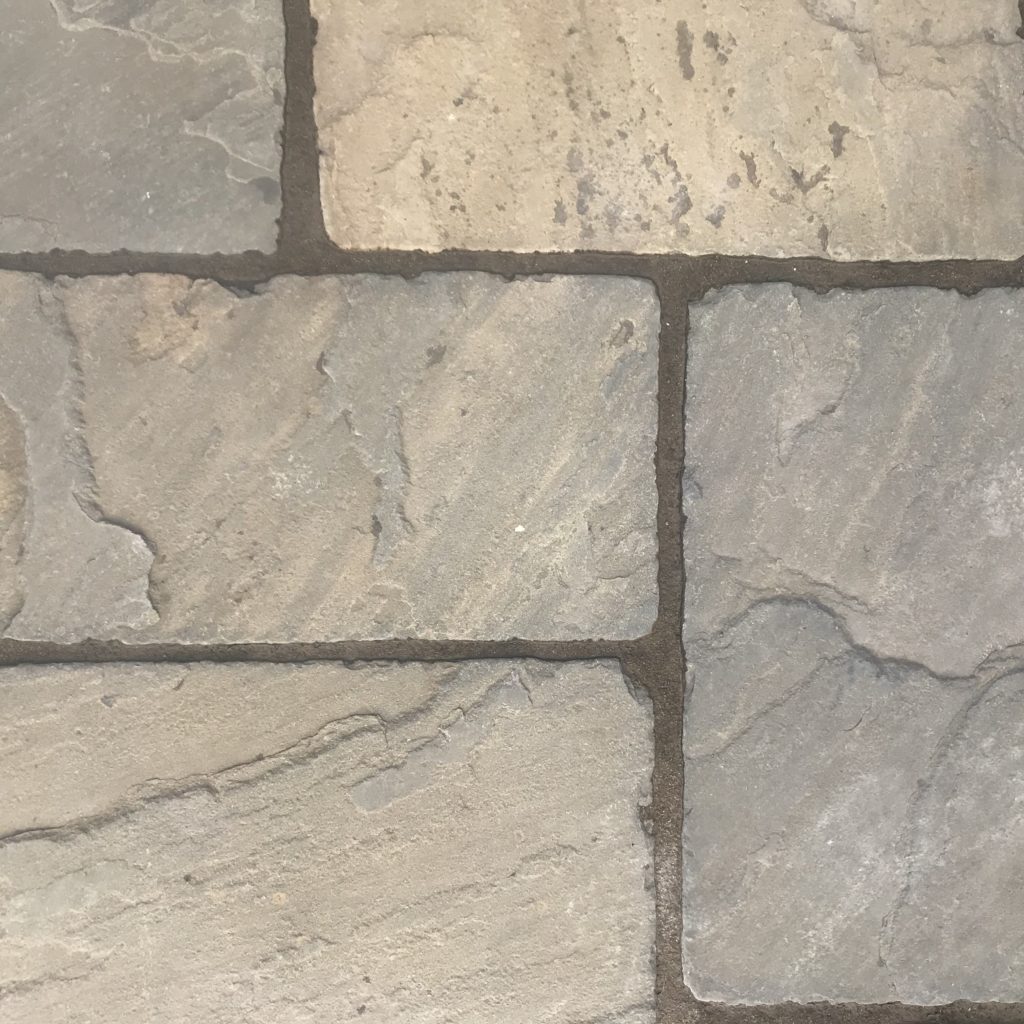 Black Tumbled Pre Cut Paving Circles - Stoneworld Oxfordshire