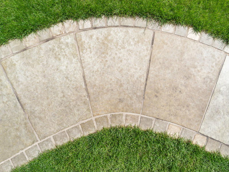 Sawn Edge Kota Brown Limestone Paving From Stoneworld - Oxford