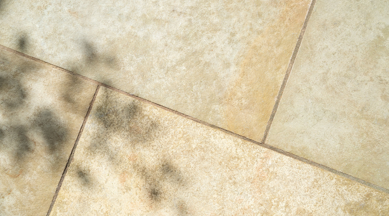 Sawn Edge Kota Brown Limestone Paving From Stoneworld - Oxford