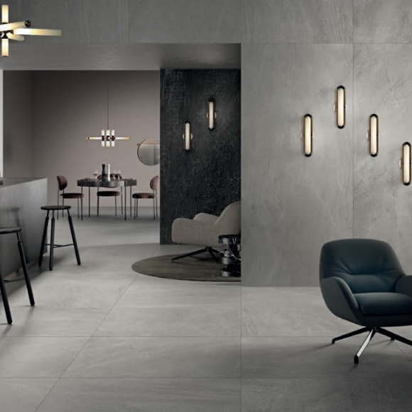 Grey Geostone Large Format Porcelain Tiles - Stoneworld Oxfordshire