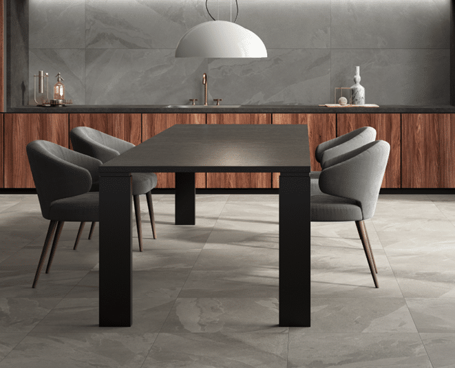 Elephant Grey Rio Porcelain Tiles Slate Surface - Stoneworld Oxfordshire