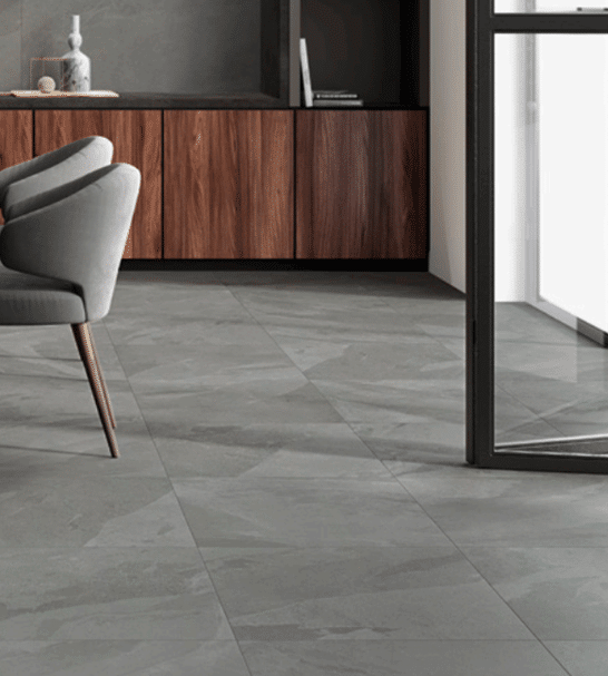 Elephant Grey Rio Porcelain Tiles Slate Surface - Stoneworld Oxfordshire