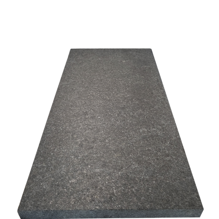 Shadow Basalt Flamed Overlip Coping | Stoneworld