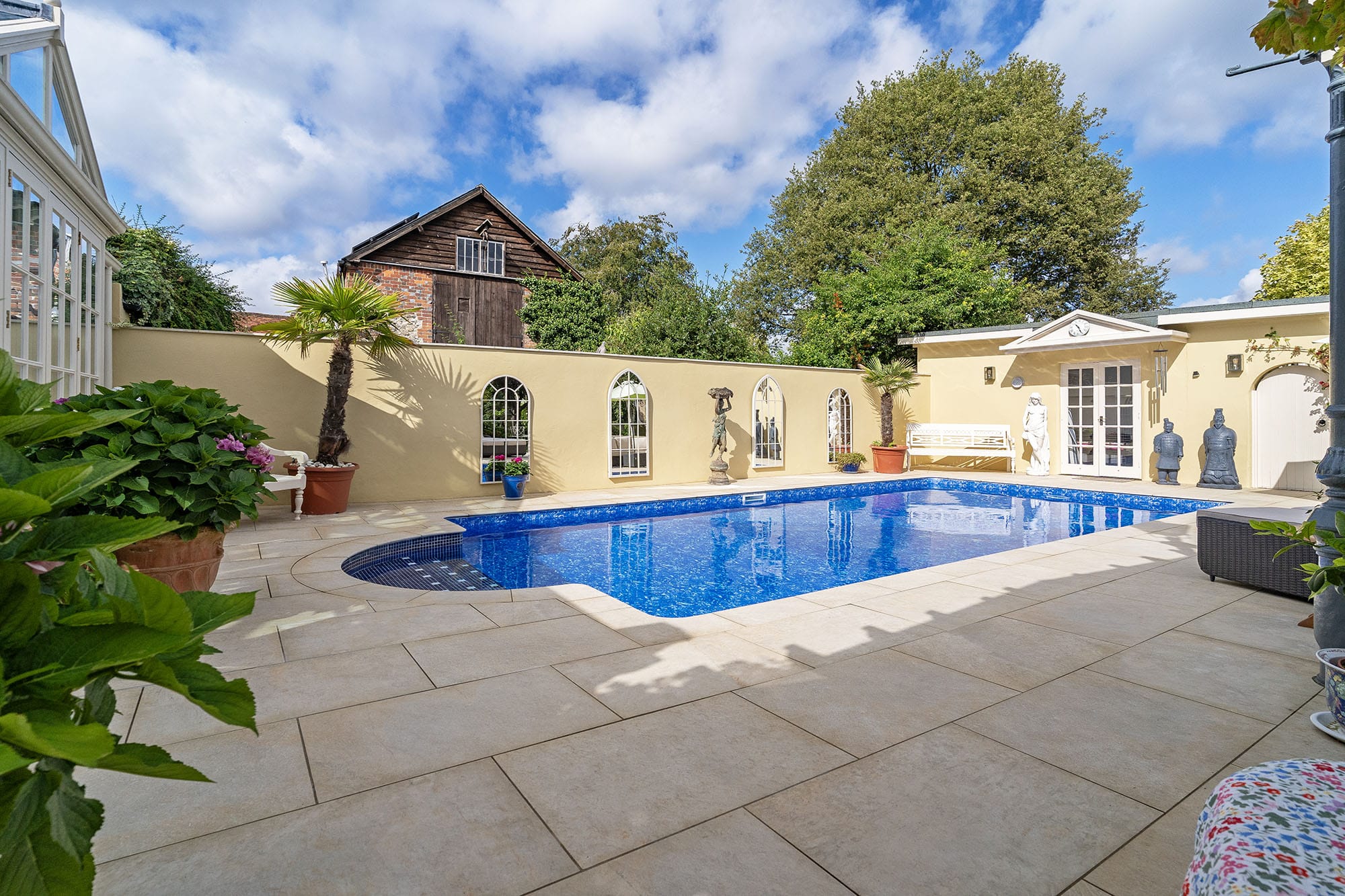Eshott Beige Porcelain Pool - Paving | Stoneworld